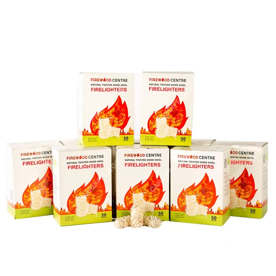 500 Natural Firelighters or Flamers from Cardiff Logs